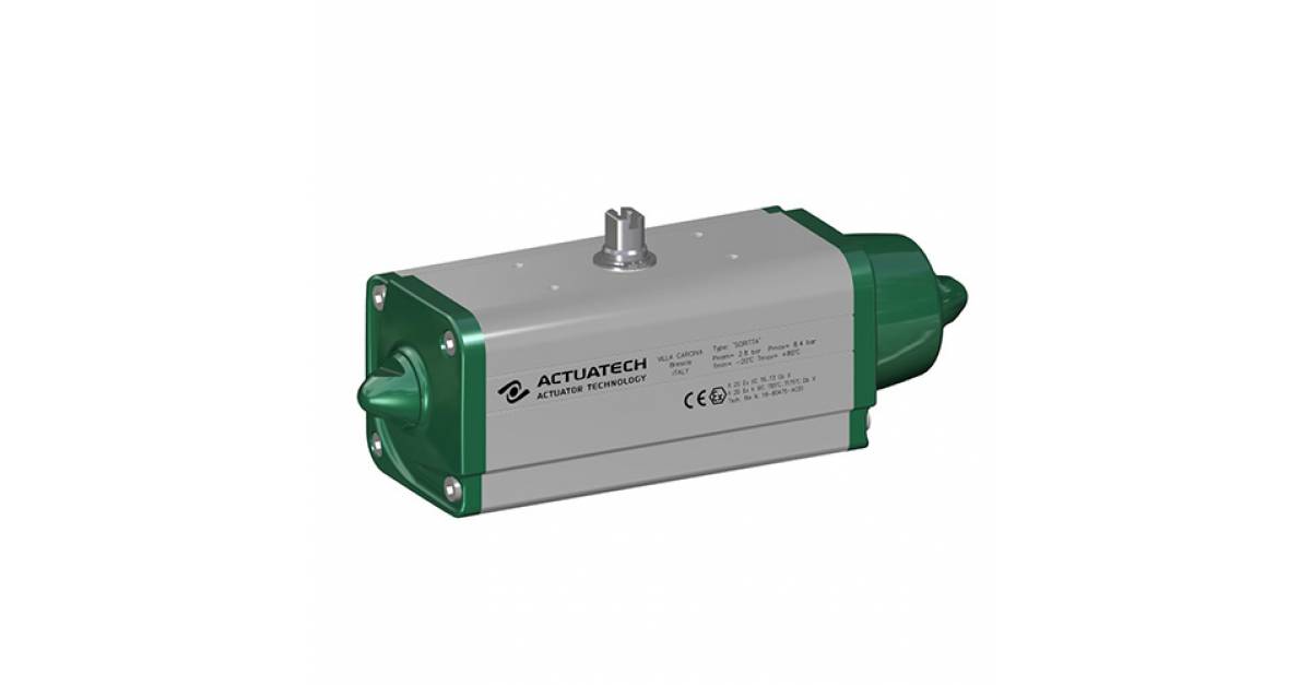 GS (spring return) pneumatic actuator 40 PSI ÷ 2,8 bar