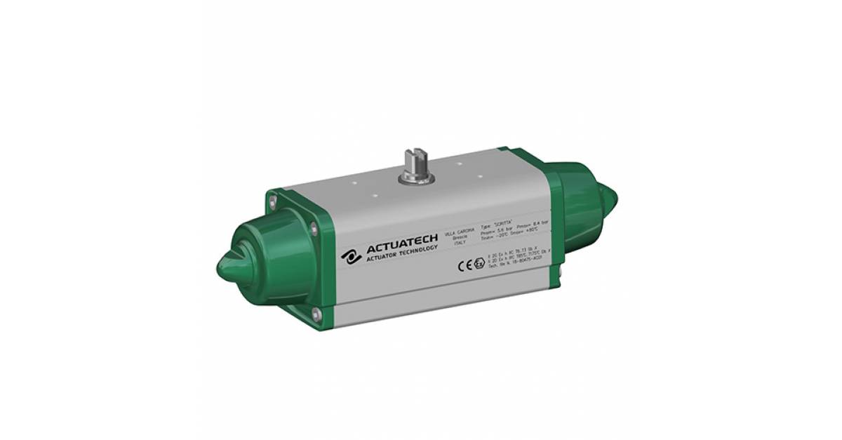 Aluminium GS (spring return) pneumatic actuator